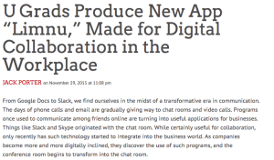 Limnu Founders Featured on Daily Utah Chronicle